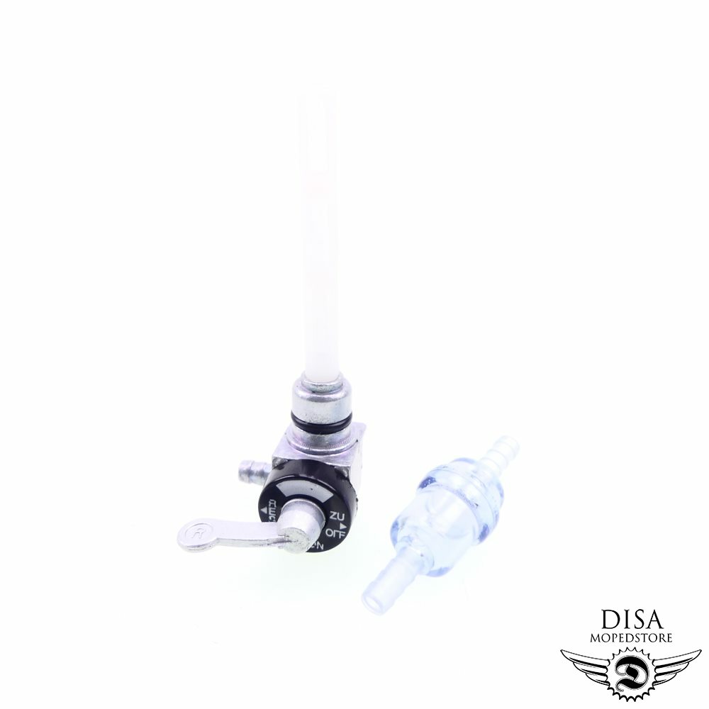 Benzinhahn und Benzinfilter für Hercules Saxonette Spartamet DISA Mopedstore Neu und