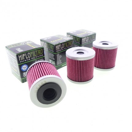3x Hiflo Ölfilter HF563 für Aprilia RS RX SX 125 Tuono RS4 RXV 450 SXV ...