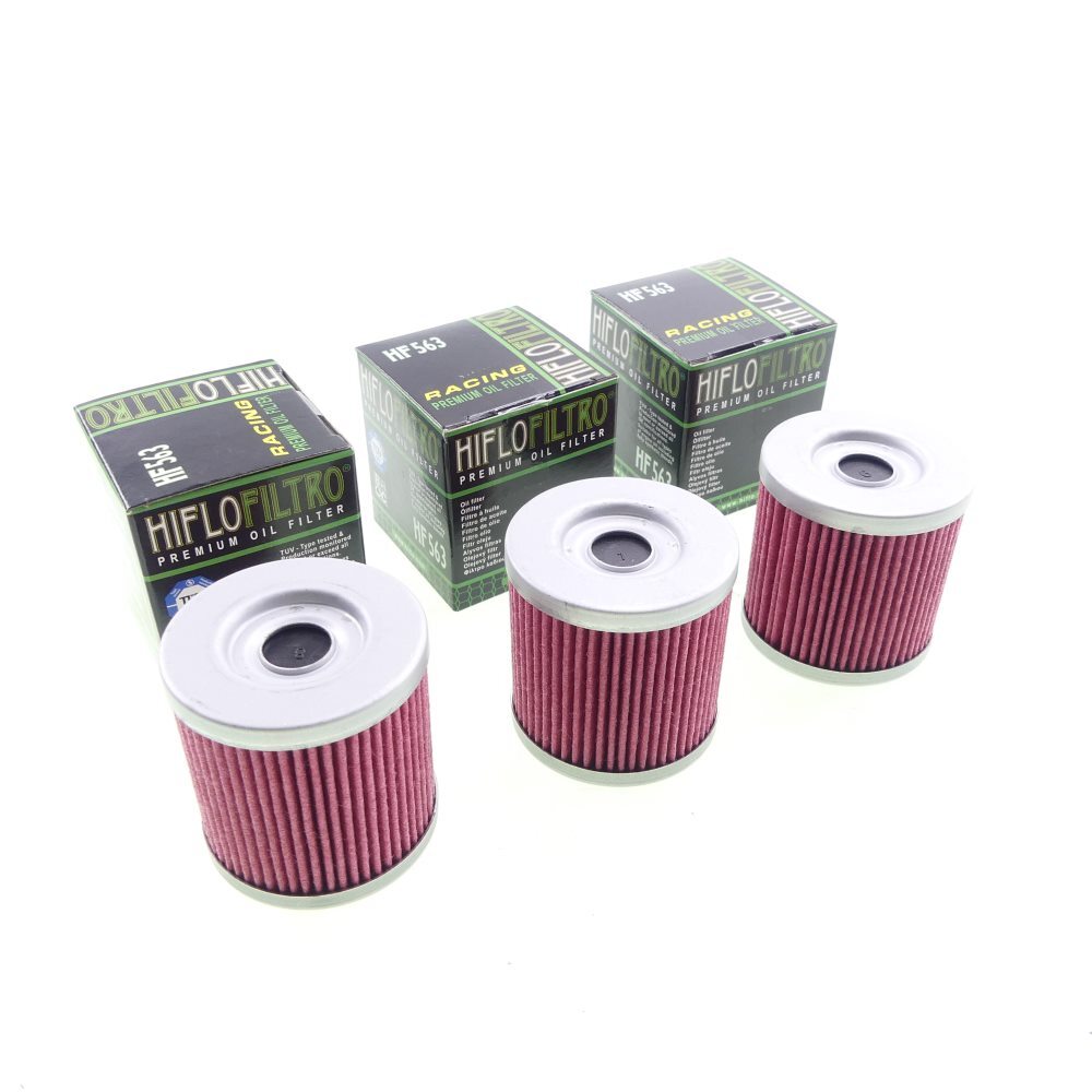 3x Hiflo Ölfilter HF563 für Aprilia RS RX SX 125 Tuono RS4 RXV 450 SXV ...