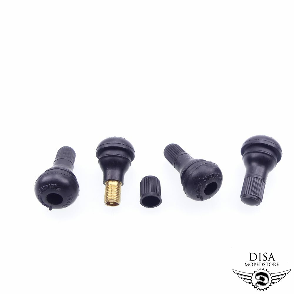 4x Gummiventil TR412 Extra Kurz Snap In für Roller Motorrad Ventile Set ...