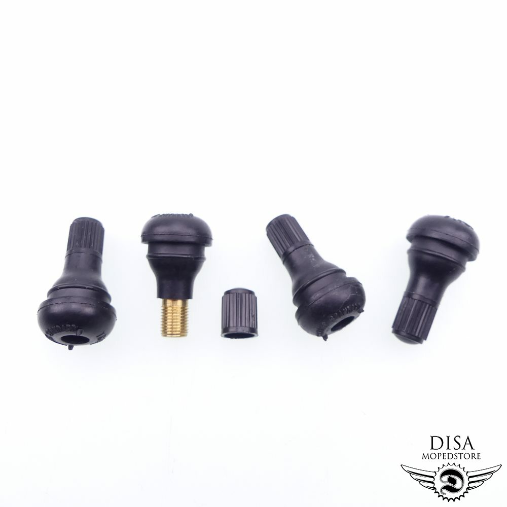 4x Gummiventil TR412 Extra Kurz Snap In für Roller Motorrad Ventile Set ...