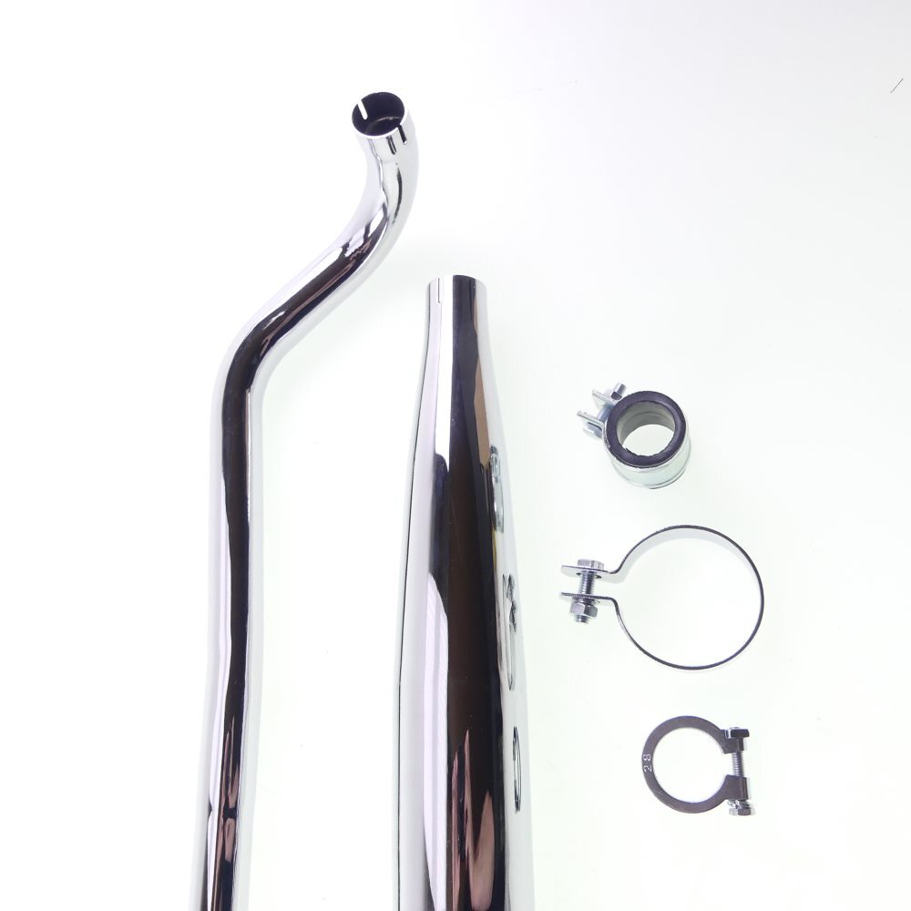 Auspuff Chrom + P3 Tuning Krümmer für Hercules Prima M2 M4 M5 | DISA ...